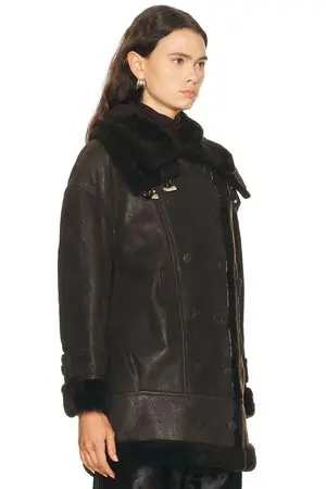 KAREN ARCANJO Kinu Shearling Coat