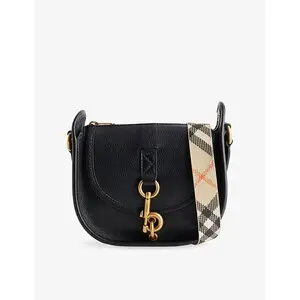 Burberry Mini B-clip Leather Messenger Bag