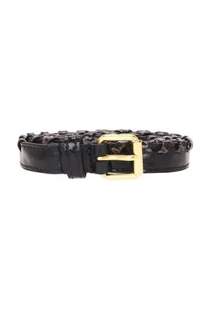 Dries Van Noten Leather Belt - Taupe