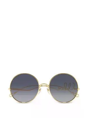Chloé Round-frame Sunglasses - Gold