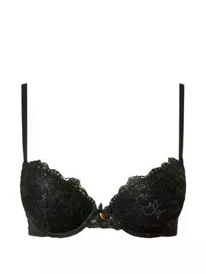 TWINSET Embroidered Push-up Bra - Black