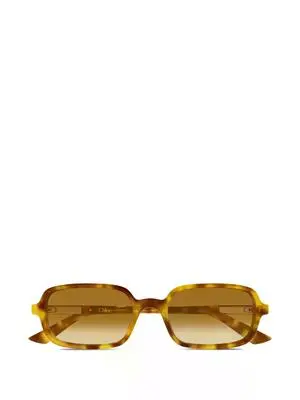 Chloé Rectangle-frame Sunglasses - Brown