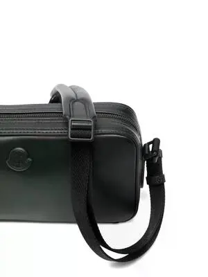 Moncler Carlo Leather Messenger Bag