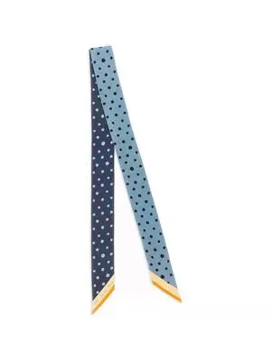 Fendi Polka-dot-print Scarf - Blue
