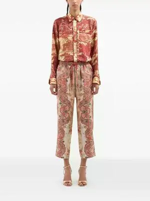 PIERRE-LOUIS MASCIA Floral-patterned Trousers