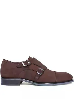 Brioni Buckle-strap Monk Shoes