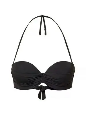 TWINSET Sweetheart-neck Bikini Top - Black