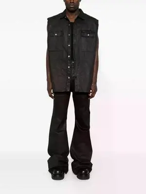 Rick Owens Button Bootcut Jeans