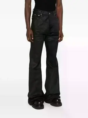 Rick Owens Button Bootcut Jeans