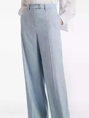 Marella Herringbone Palazzo Trousers