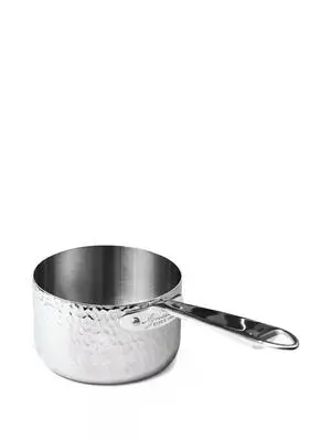 PENTOLE AGNELLI Hammered Inox Saucepan - Silver