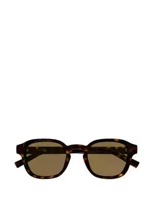 Gucci Round Frame Sunglasses - Brown