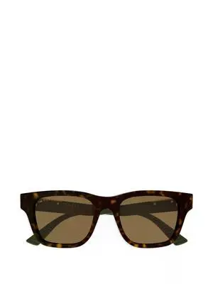 Gucci Square Sunglasses - Brown