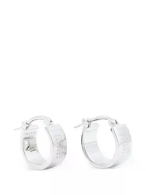 MAISON MARGIELA Polished Bijoux Hoop Earrings - Silver