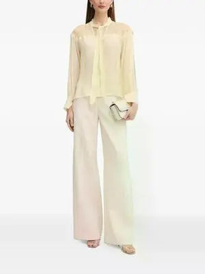 Patrizia Pepe Tie-Neck Blouse Neutrals