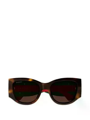 Gucci Geometric Sunglasses - Brown