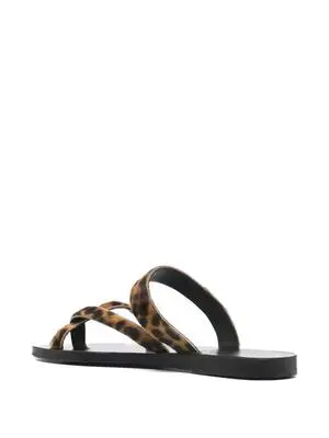 ANCIENT GREEK SANDALS Strappy Lynx Flat Sandals