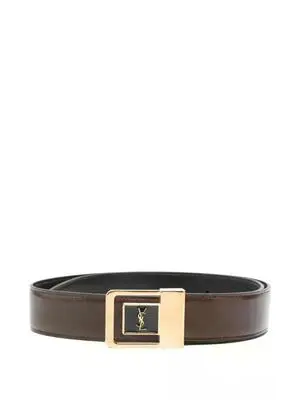 Saint Laurent Buckle Belt - Brown