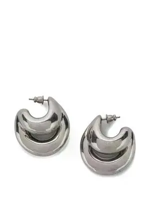 PANCONESI Double Blow Up Earrings - Silver