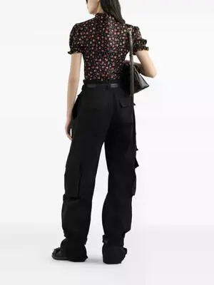 Dolce & Gabbana Floral High-neck Blouse
