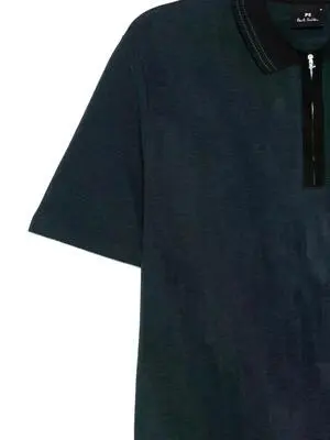 Paul Smith Zipped Polo Shirt - Blue