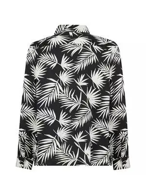 LANEUS Leaf-print Shirt