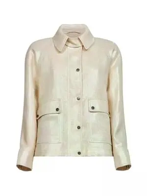 Brunello Cucinelli Buttoned Jacket - Neutrals
