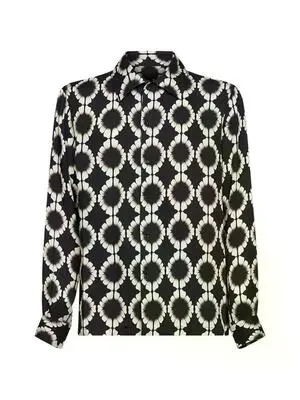 LANEUS Geometric-print Shirt