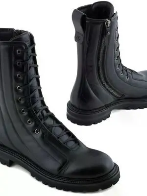 Giorgio Armani Lace-up Combat Boots