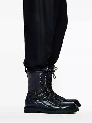 Giorgio Armani Lace-up Combat Boots