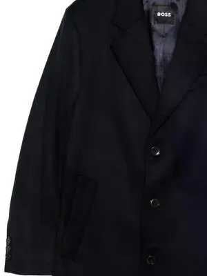 BOSS Single-breasted Coat - Blue
