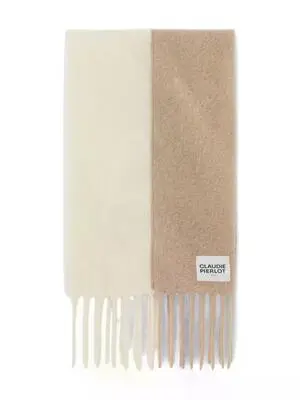 Claudie Pierlot Two-tone Fringed Scarf - Neutrals