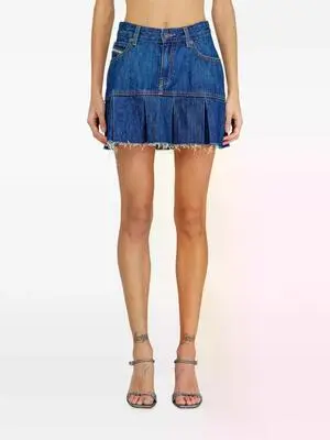 DIESEL® Denim A-line Mini Skirt