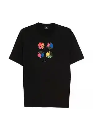 Paul Smith Dice-print T-shirt - Black