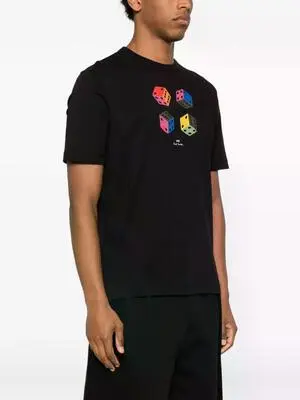 Paul Smith Dice-print T-shirt - Black