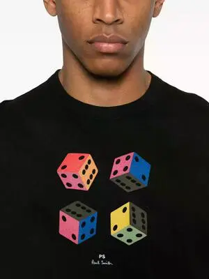 Paul Smith Dice-print T-shirt - Black