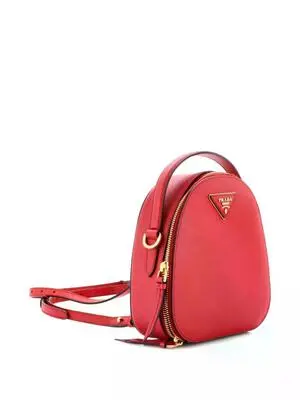 Prada Odette Zip Saffiano Leather Mini Backpack