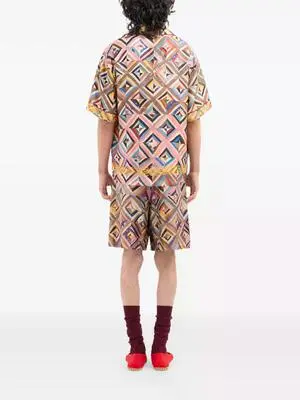 PIERRE-LOUIS MASCIA Mosaic-pattern Shirt