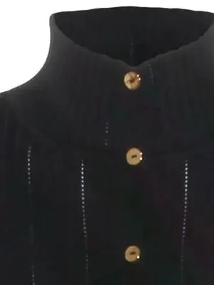Elisabetta Franchi Openwork Knit Dress With Belt
