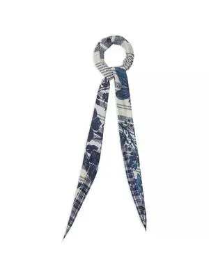 PIERRE-LOUIS MASCIA Aloeuw Floral-print Scarf - Blue