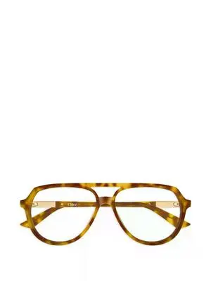 Chloé Pilot-frame Glasses - Brown