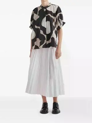 MEIMEIJ Abstract Print Blouse