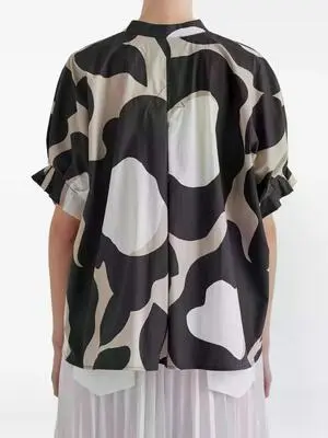 MEIMEIJ Abstract Print Blouse