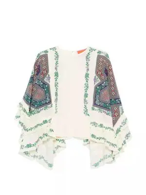 La DoubleJ Ruffled Printed Top