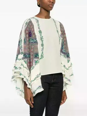 La DoubleJ Ruffled Printed Top