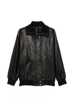 R2W Leather Bomber Jacket