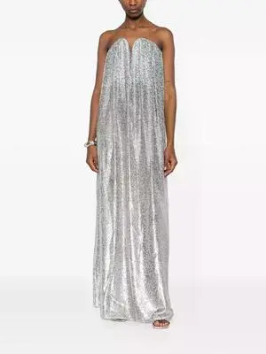 Stella McCartney Metallic-effect Maxi Dress