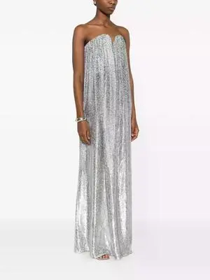 Stella McCartney Metallic-effect Maxi Dress