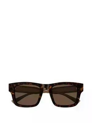 Gucci Square-frame Sunglasses - Brown