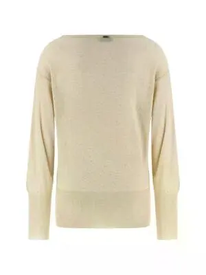 Herno Sequin Appliqué Sweater - Neutrals